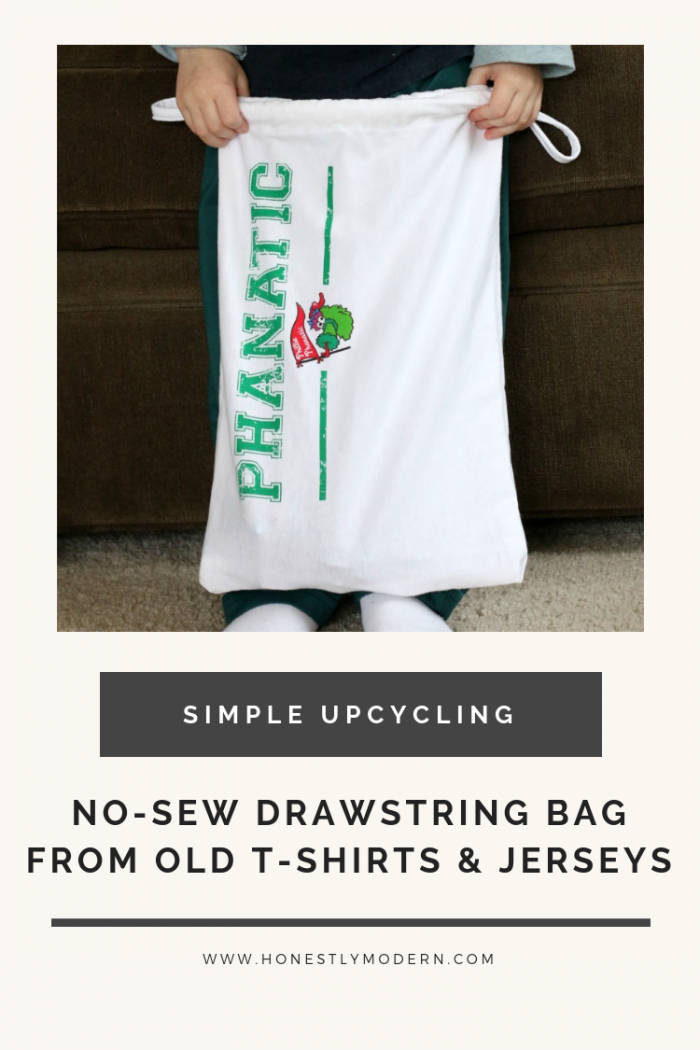 How To Make Your Own No-Sew Drawstring Bags - Honestly Modern