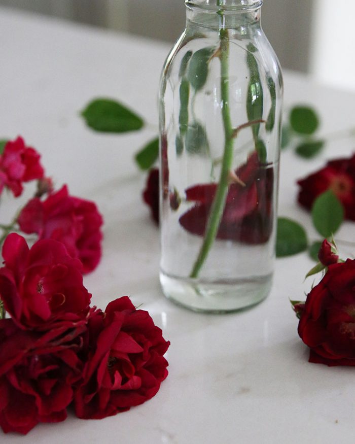 Zero Waste Floral Arrangements With Roses From Our Garden - Honestly Modern