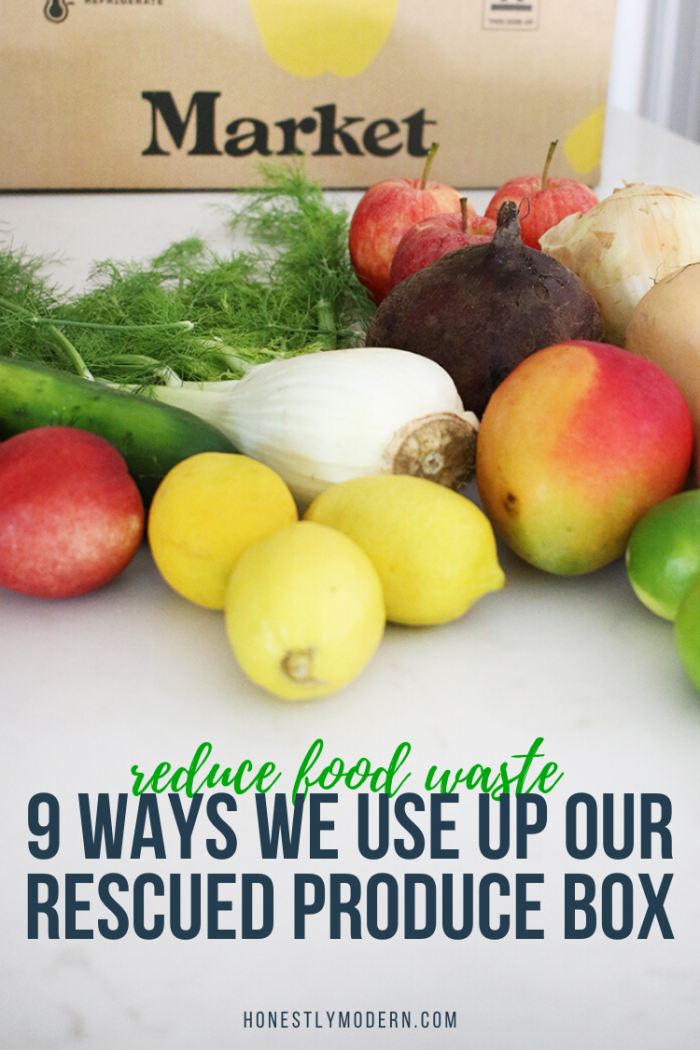 9 Ways We Use Up Our Rescued Produce Box - Honestly Modern