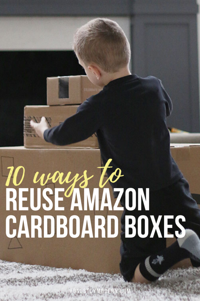 13 Fun & Easy Ways To Reuse Amazon Boxes - Honestly Modern