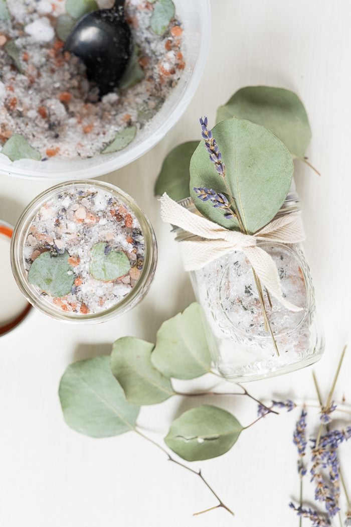 Simple Homemade Bath Soak Recipe with Dandelions - Honestly Modern