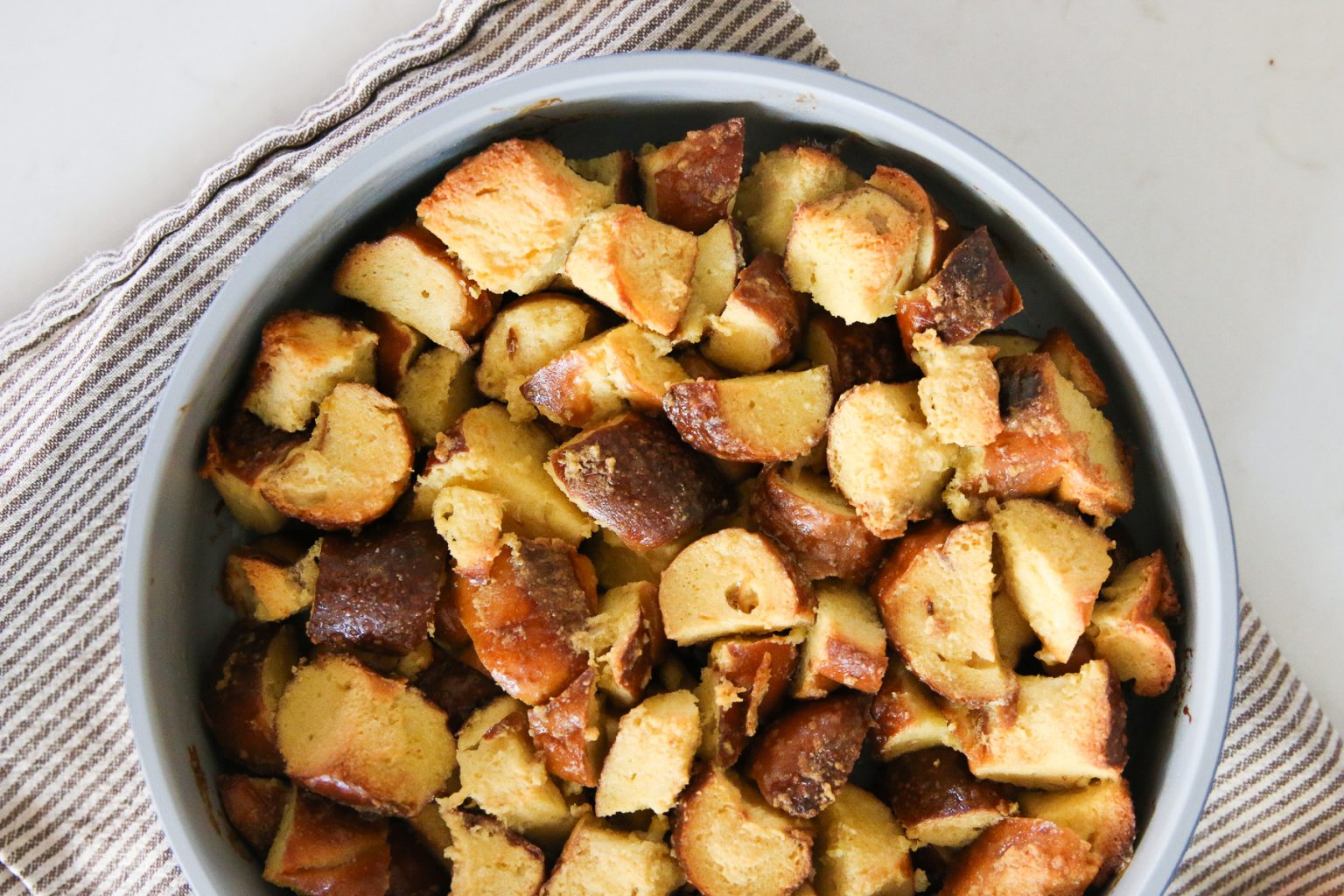 Leftover Soft Pretzel French Toast Recipe - Honestly Modern