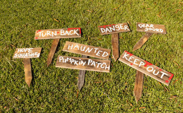 How to Make Easy, Spooky DIY Halloween Yard Signs from Wood Pallets ...