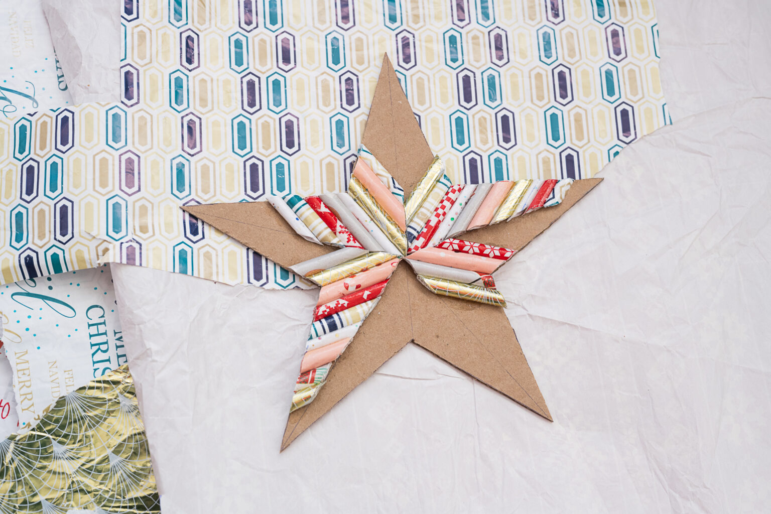 Reuse Wrapping Paper in This Adorable Upcycled Paper Star Project ...